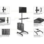 Equip Single Monitor Mobile Workstation 17"-32" monitor számítógép ...